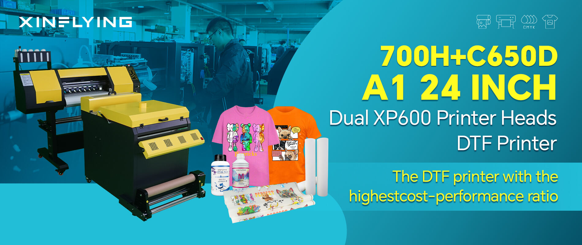 DTF Printer, DTF Factory, DTF Manufacturer - Guangzhou Xin Flying Digital Technology Co., Limited