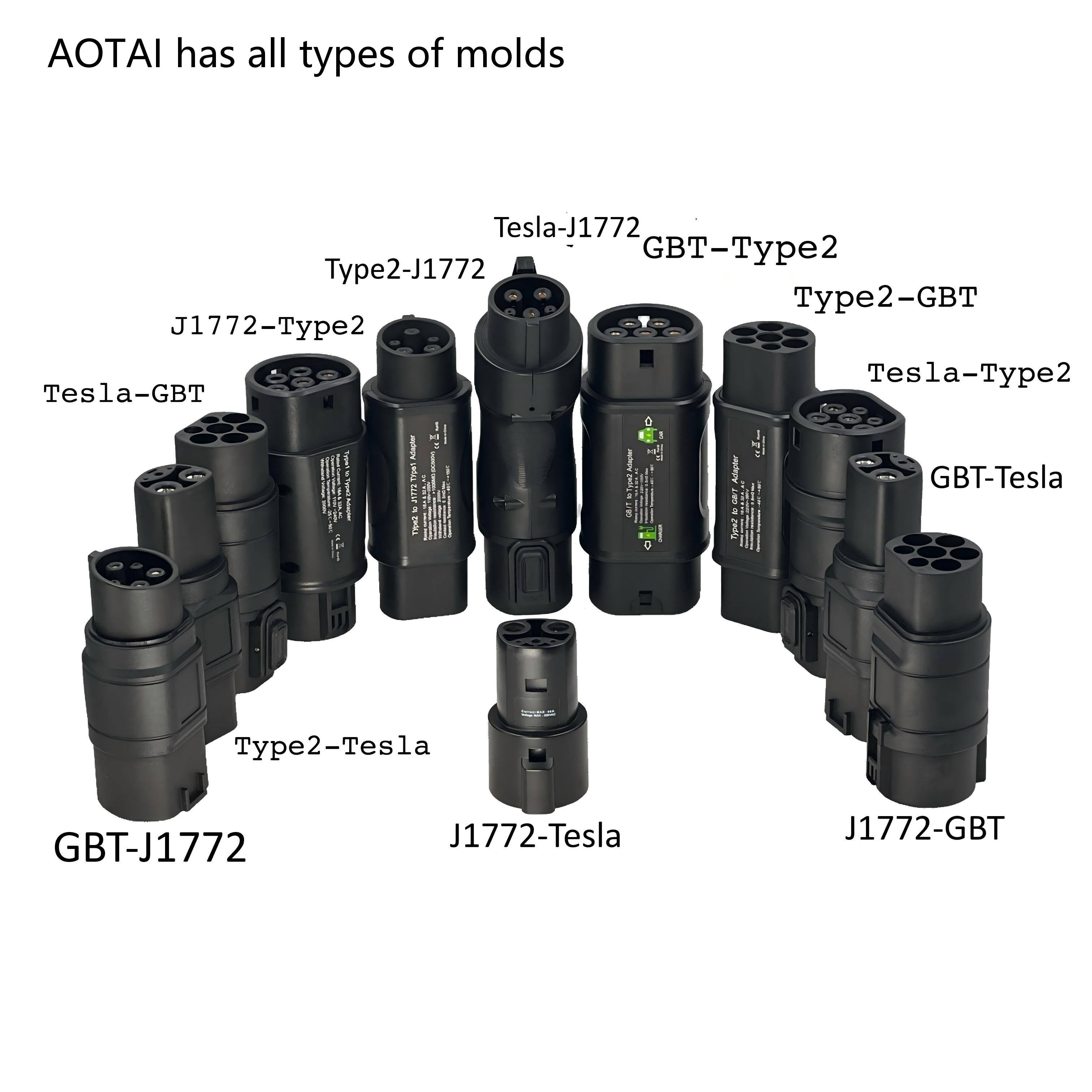 AOTAI TESLA to Type 2 Charging Adapter NACS to Type 2 EV Adapter, China ...