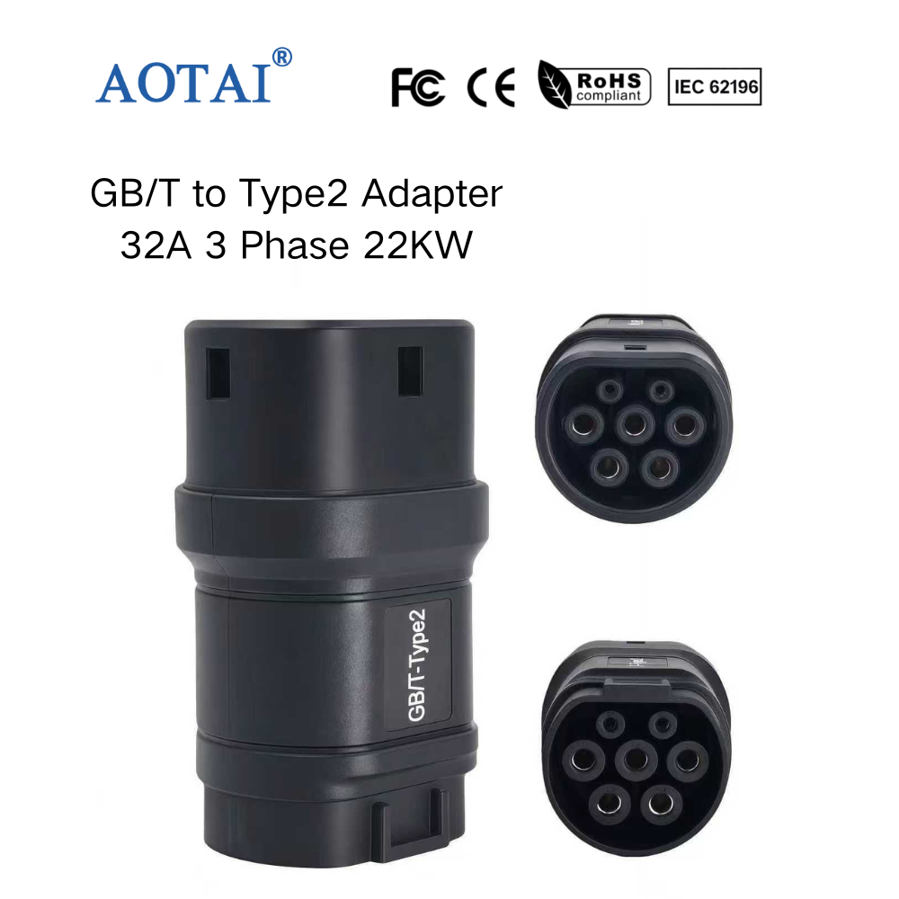 AOTAI GBT to Type 2 IEC 62196 Adapter For Type 2 EVs, China ...