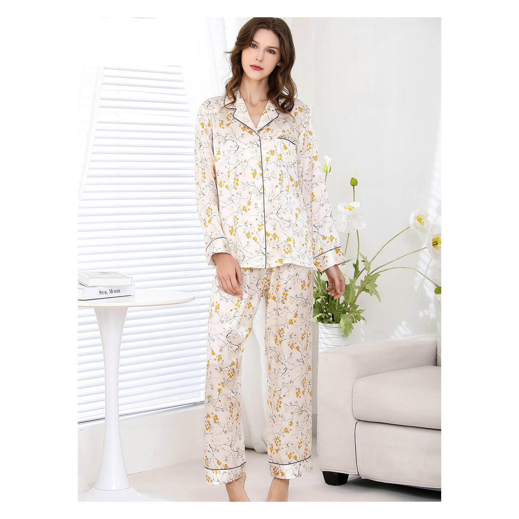 print silk pajamas sets, China print silk pajamas sets Manufacturers ...