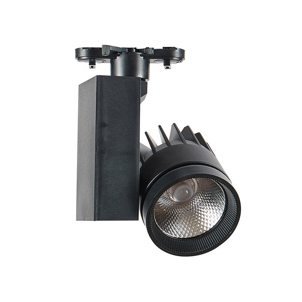 Track Light COB 12-40Deg adjustable beam angles Black and White Color ...