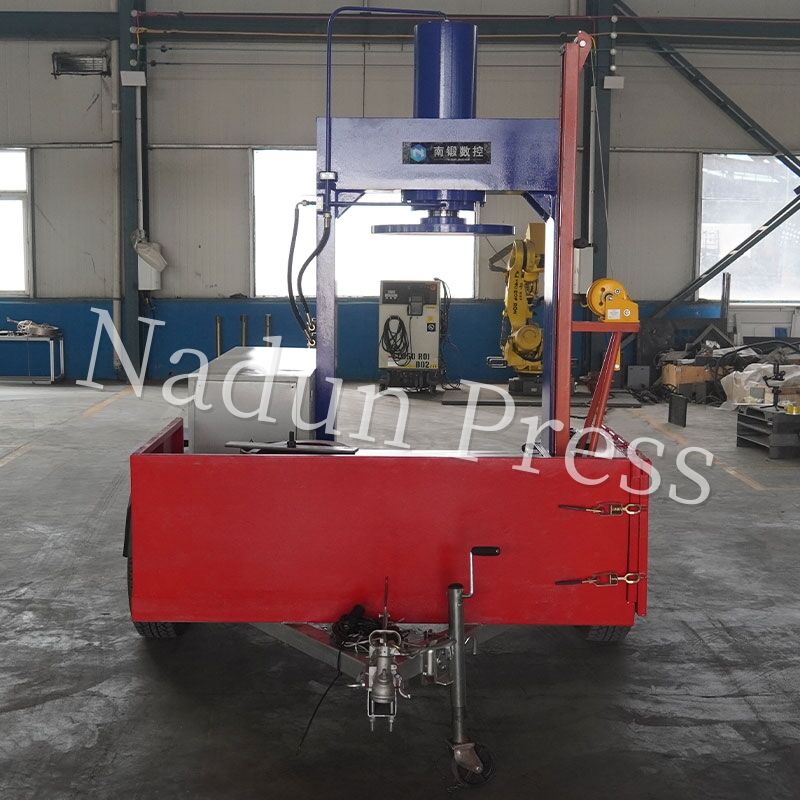 Solid Tire Press Machine With Mobile Trailer, China Solid Tire Press ...