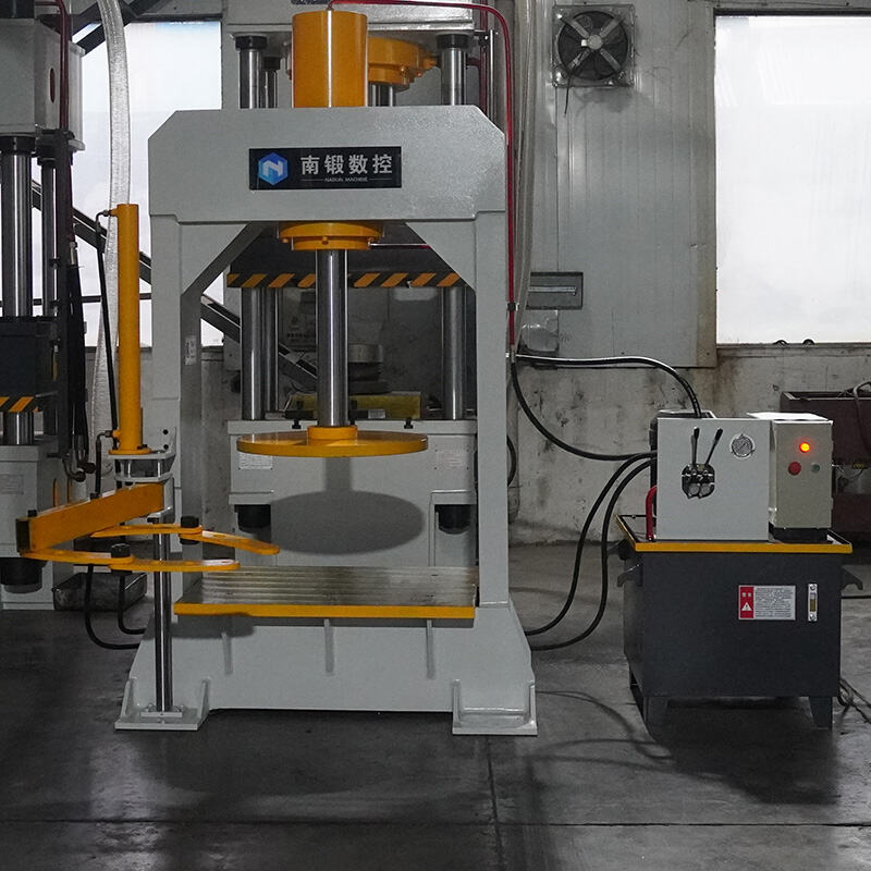 mesin press ban padat forklift hidrolik 120 ton dengan lengan angkat ...