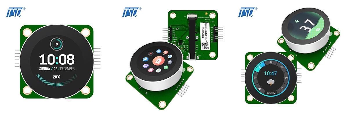 1.3 inch round smart module knob display
