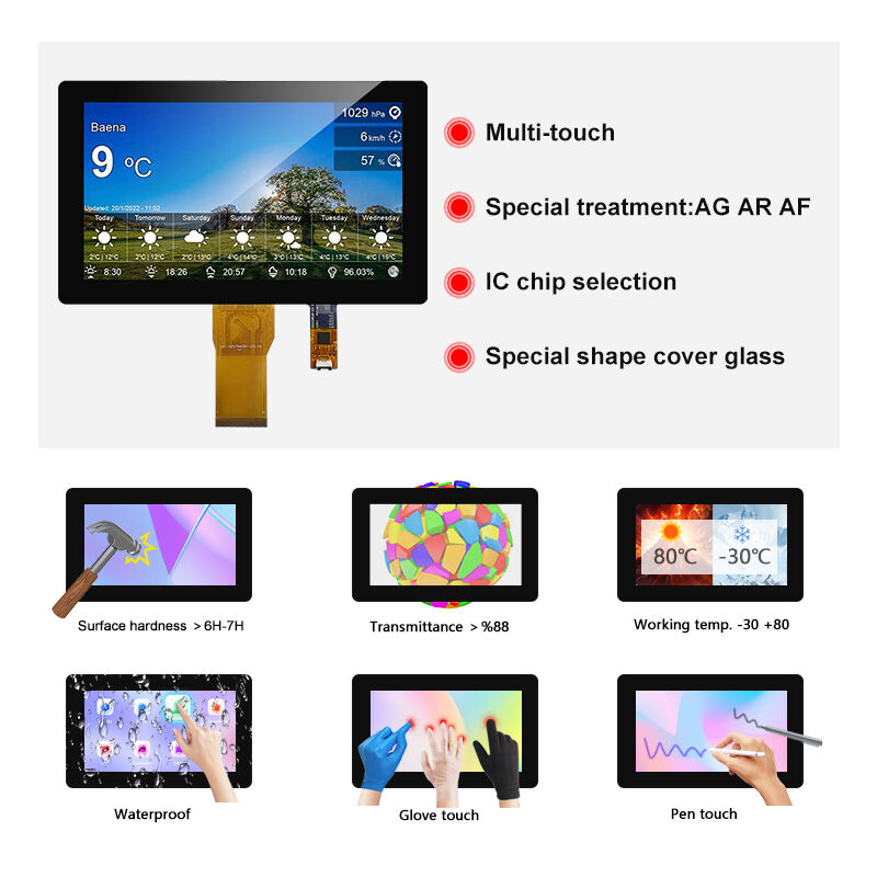 7 inch 1024x600 IPS Screen RGB 24 bit Interface Touch Screen Panel TFT LCD Display Modules
