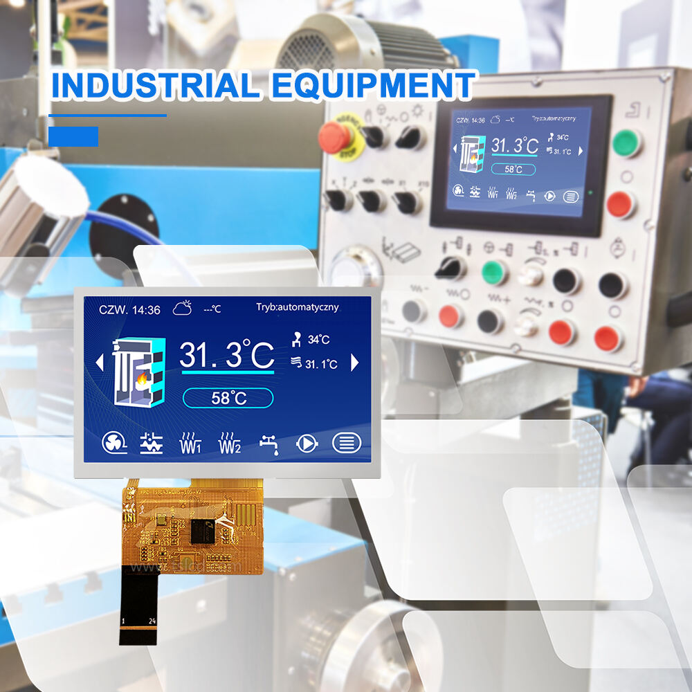 TSD 4.3 Inch SPI Interface Automotive Wide Temperature 480x272 Resolution ST7282 LT7680B-R IPS ...