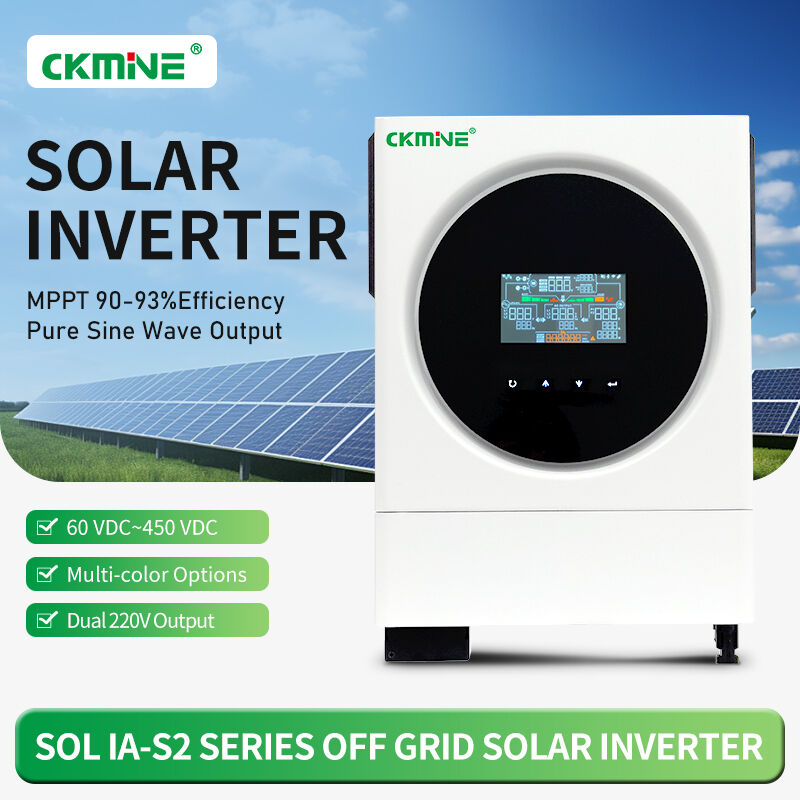 CKMINE SOL IA-S2 OFF GRID SOLAR INVERTER 4000VA/4000W 24V DUAL OUTPUT ...