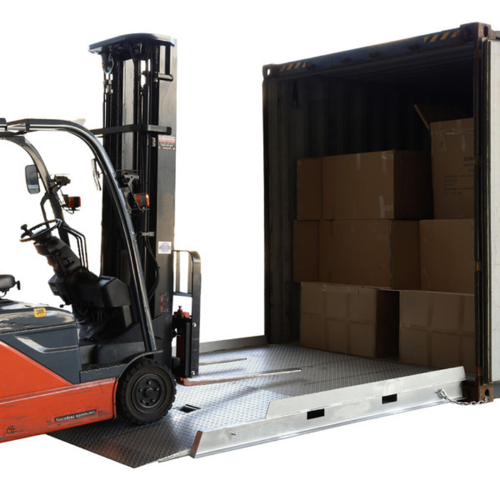 8 Ton Heavy Duty Long Forklift Container Loading and Unloading Ramp for ...