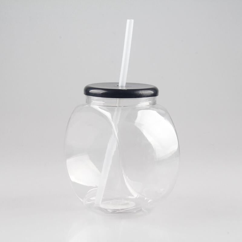 42oz Fish Bowl Cup with Handle for Parties & Events - Reusable Plastic ...