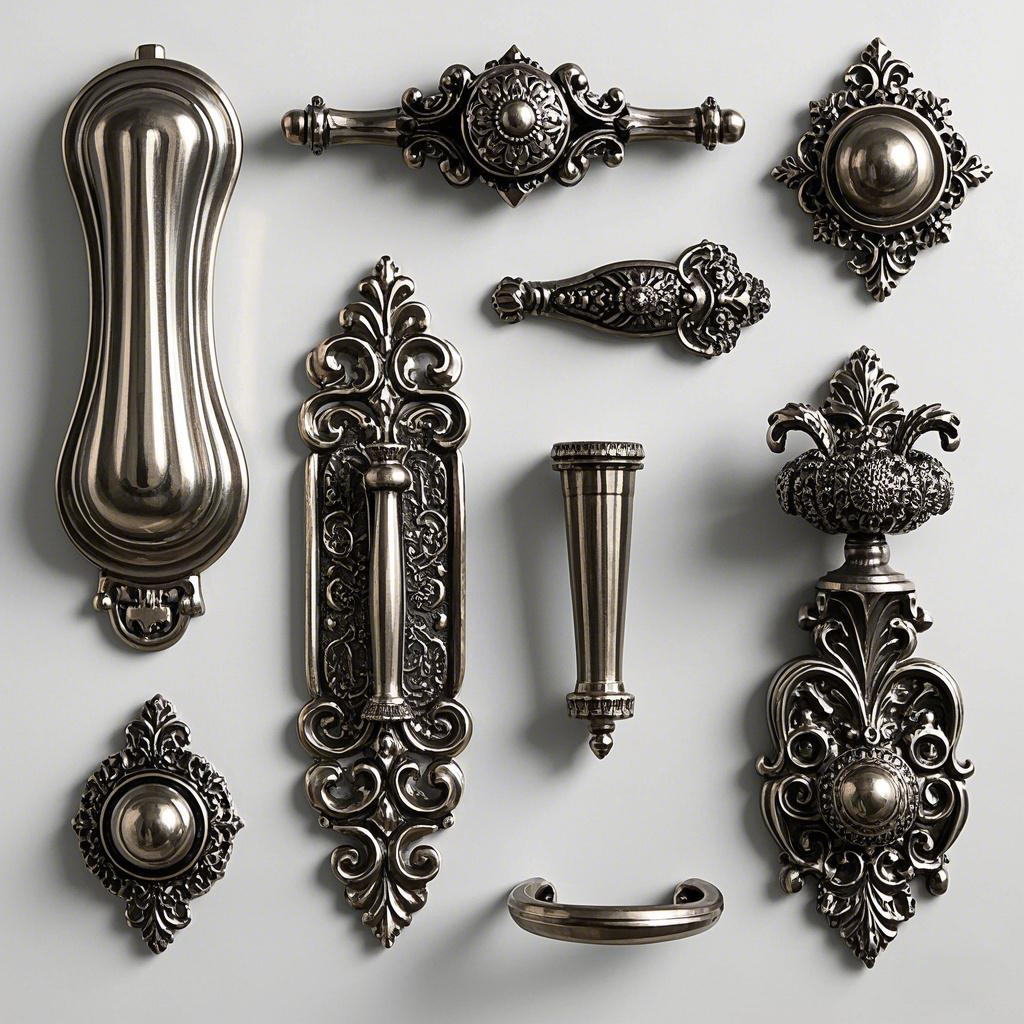 Custom European Vintage Style Zinc-Aluminum Door Handle Metal ...