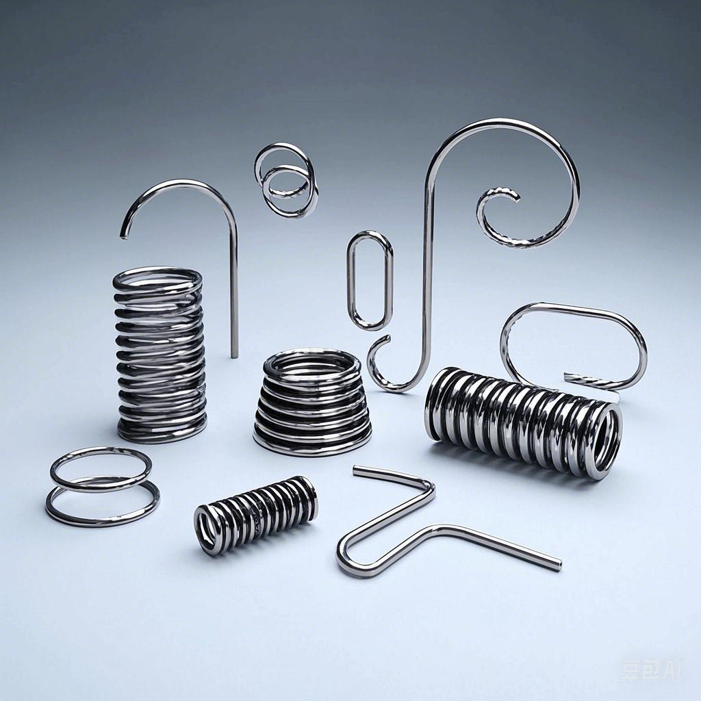 Various custom-shaped springs Stainless Steel, Carbon Steel, and More ...