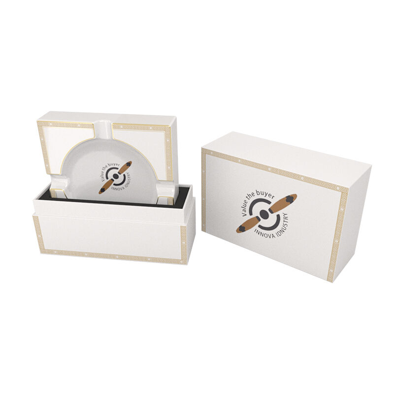 Premium Square Ceramic Cigar Ashtray with Packaging Box | Cigar Ashtray ...