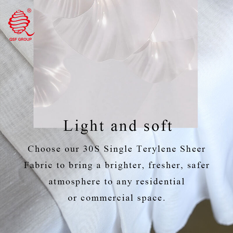 tissu transparent monofilament en térylène 30S | Mesh léger et ignifuge