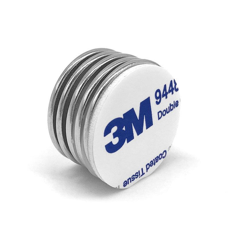 Manufacturer Permanent Block Ring Disc Magnet with 3M Adhesive