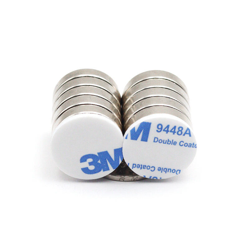 Manufacturer Permanent Block Ring Disc Magnet with 3M Adhesive
