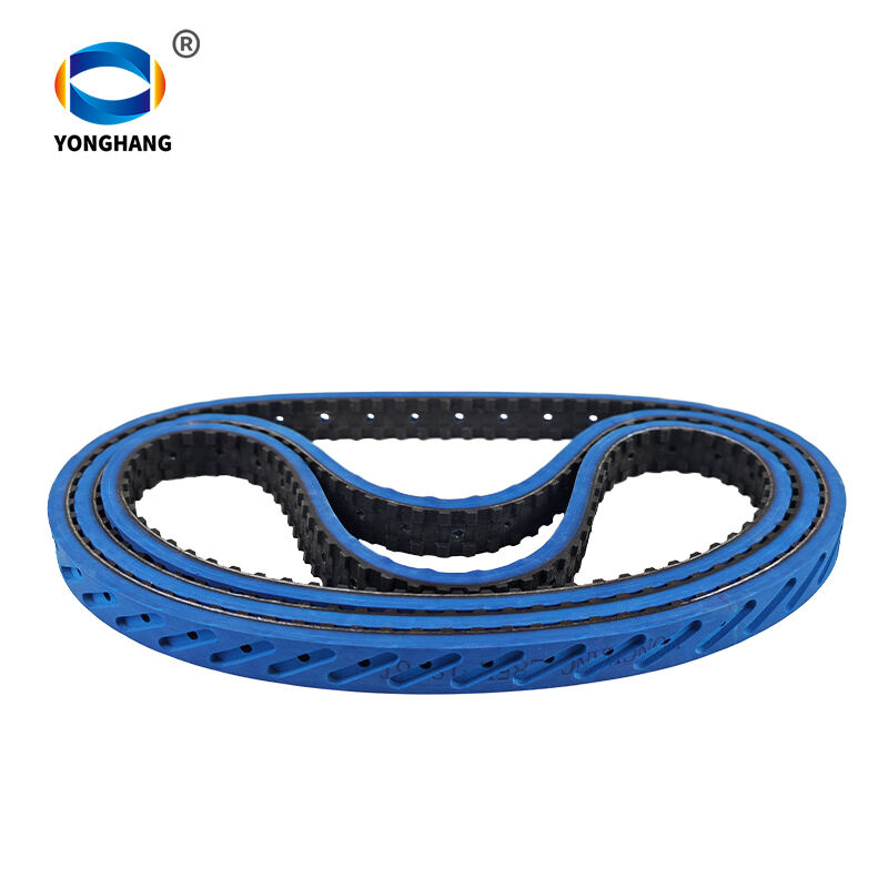 Blue Rubber Seamless grabber belts | VFFS Pull Down belts | Yonghang ...