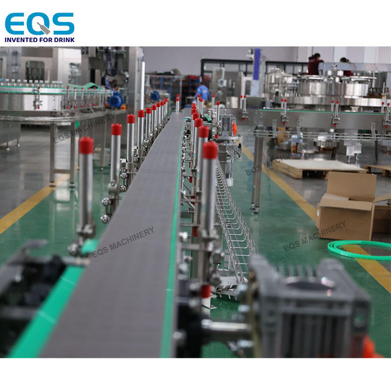 Bottles and Cans Filling Capping Conveyor Transport | Conveyor System