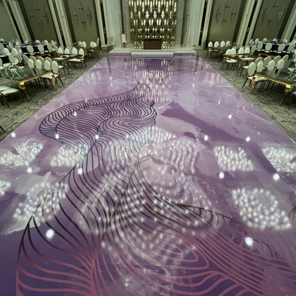 Low tack removable dance wedding floor vinyl | Supports