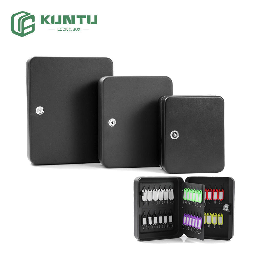 Key Cabinet Steel Security Lock Box with Combination Lock Locking Key Organizer Management Key ...