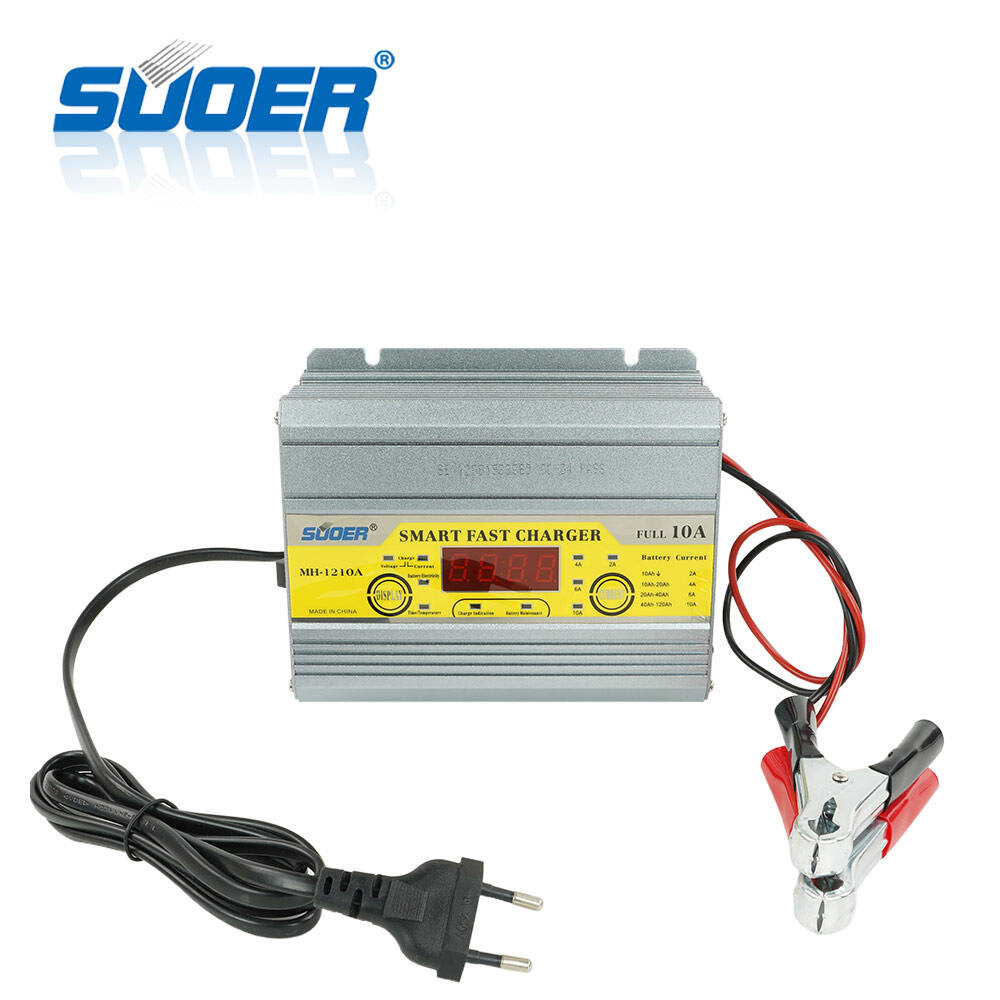 Suoer Reverse-Connecting Protection | 12V 10A Solar Auto Digital Charger
